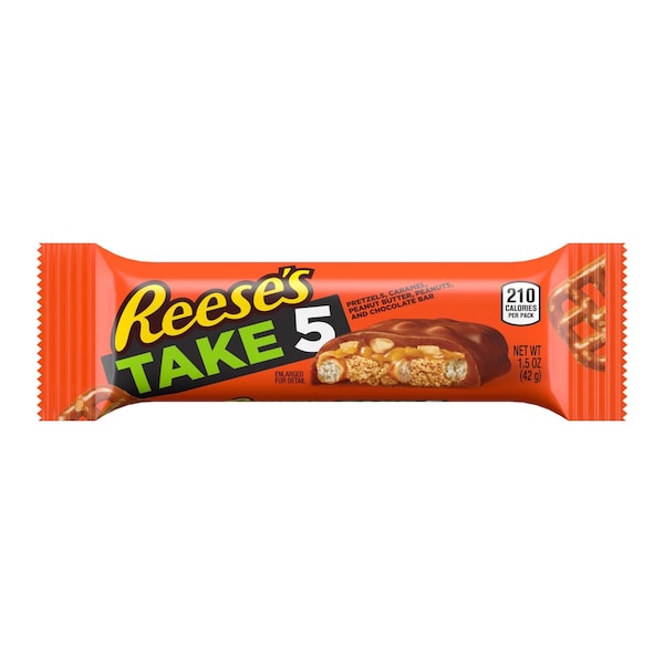 Hersheys Hershey's Reese's Take 5 Pretzels, Caramel, Peanuts, Peanut Butter and Chocolate Candy ...